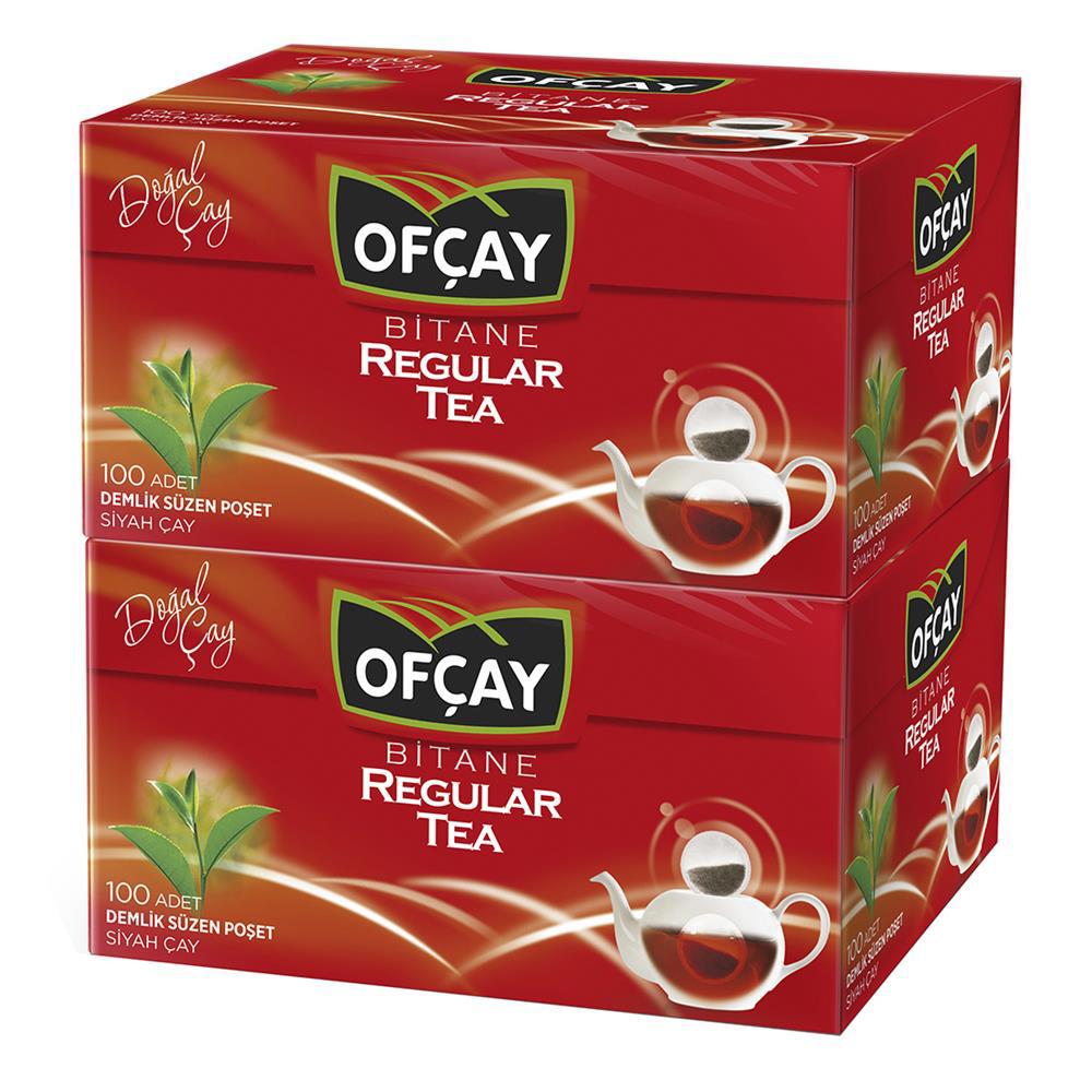 Ofix.com: Ofçay Bitane Regular Tea Demlik Poşet Çay 100 Adet x 2 Paket